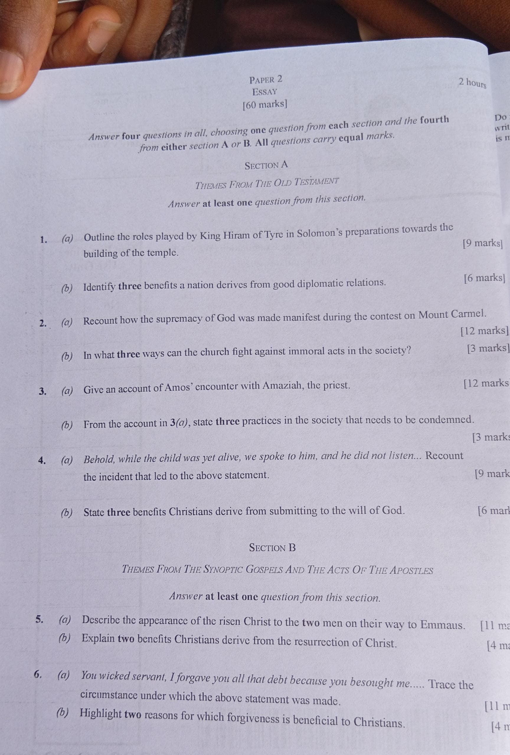 WAEC CRS Answers Wednesday 21st May 2025 - Exambot